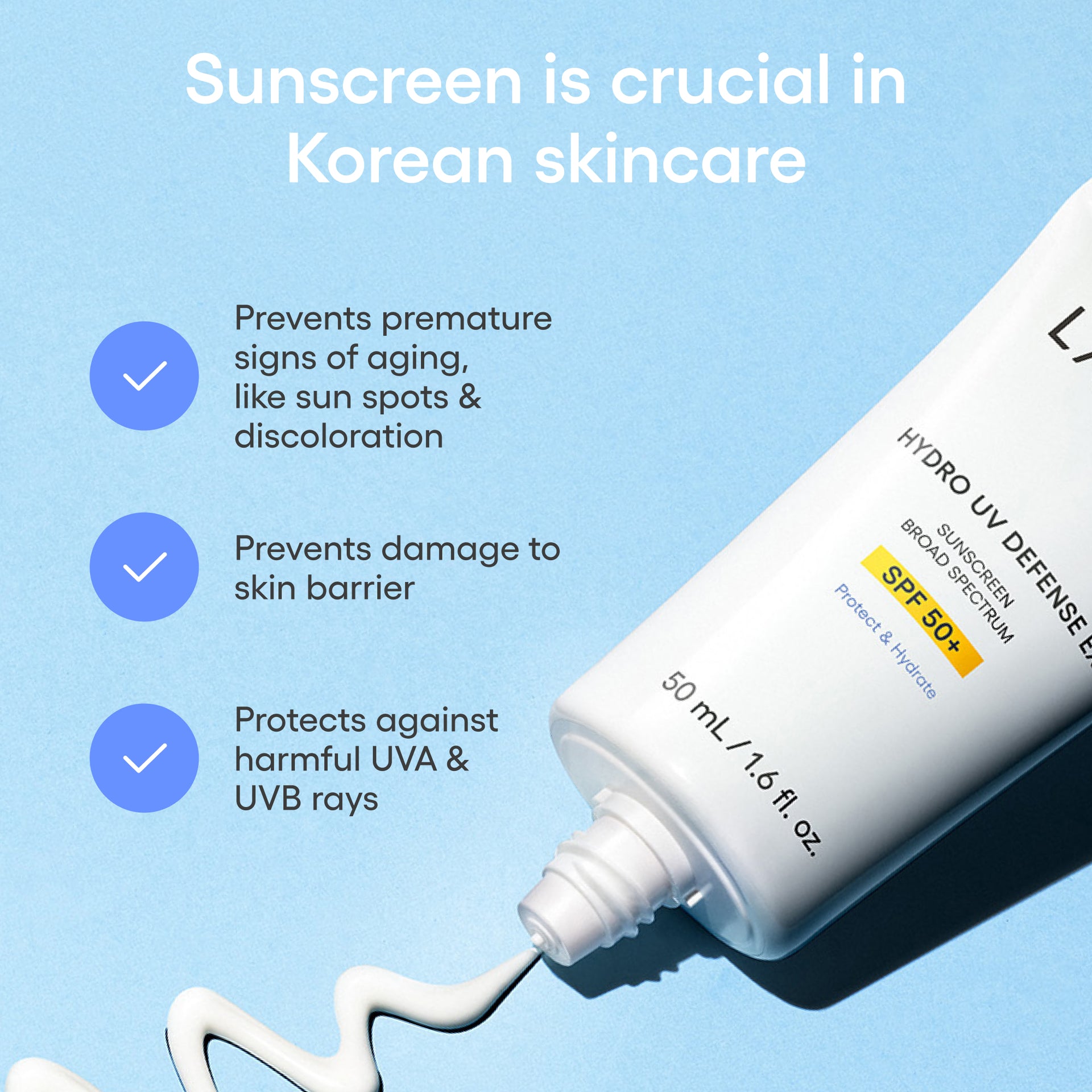 Hydro UV Defense Sunscreen Broad Spectrum SPF 50+ – LANEIGE